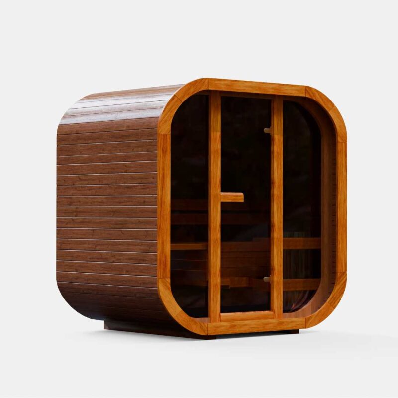 Indoor Mini Cube Sauna 1.6 m (DIY) - Mande Spa